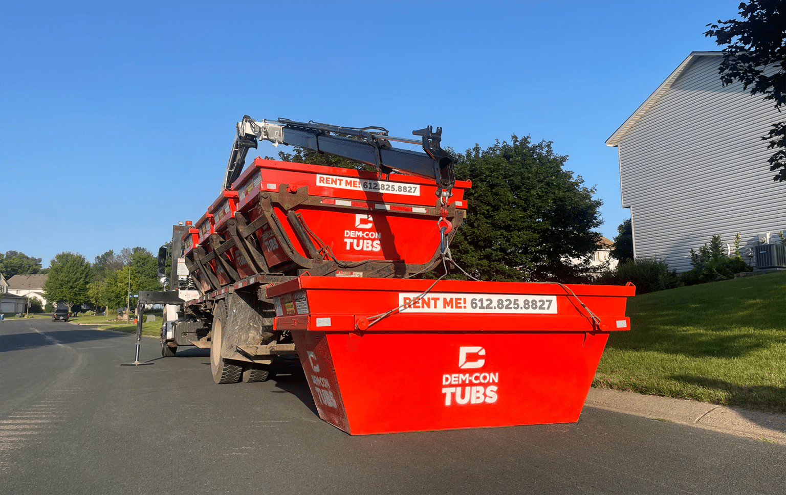 Small Dumpster and Tubs Rental | Dem-Con Dumpsters - Dem-Con